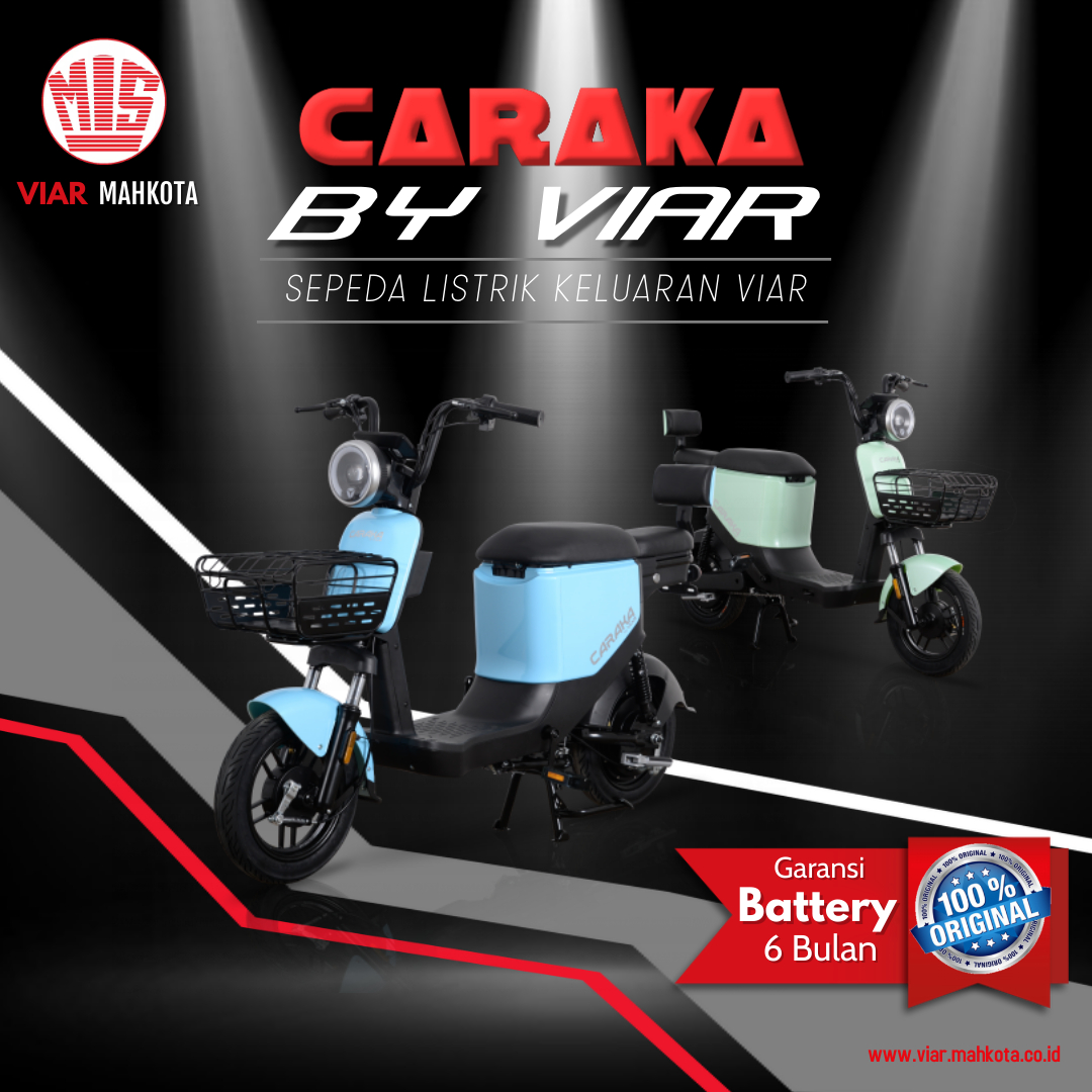 VIAR Caraka Battery Garansi 6 Bulan - VIAR Mahkota - VIAR Caraka